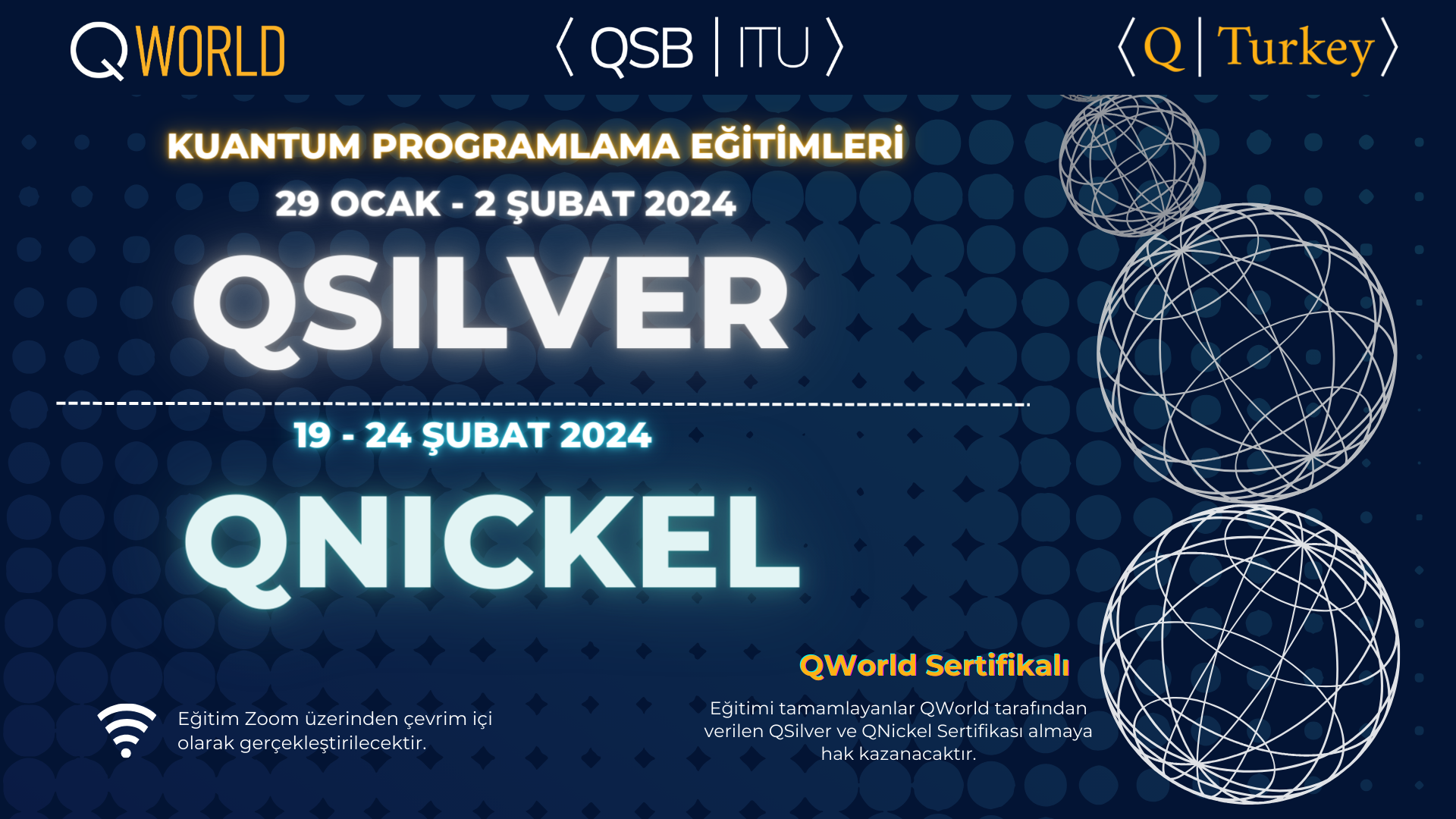 QSilver (29 Ocak - 2 Şubat) ve QNickel (19-24 Şubat) Atölyeleri - QTurkey