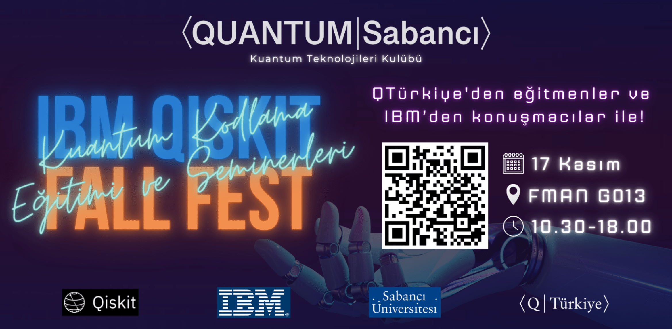 IBM Qiskit Fall Fest - Quantum Sabancı - QTurkey