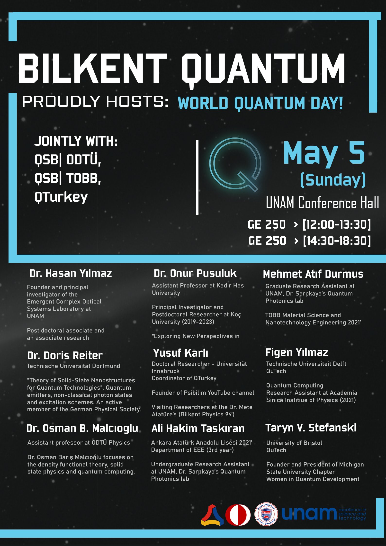World Quantum Day - May 5 - On Site | Quantum Bİlkent - QTurkey